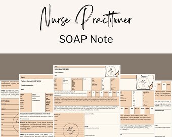 SOAP Note for Nurse Practitioner, Nurse Practitioner Student, SOAP Note ...