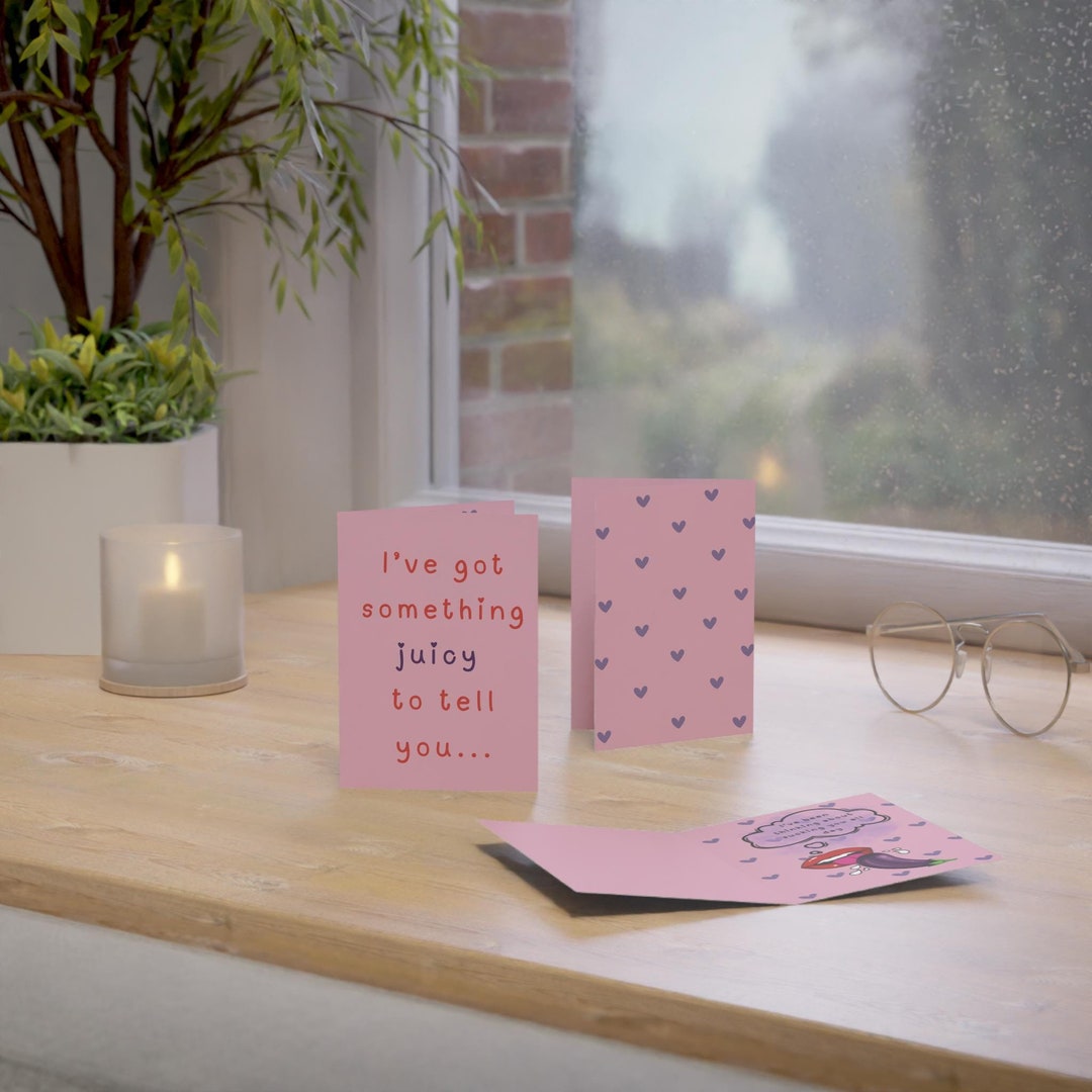 Funny Naughty Greeting Card, Eggplant Mouth Design, Gag Gift for ...