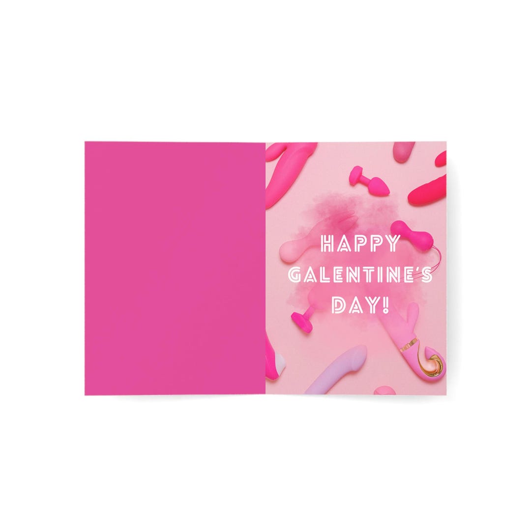 Funny Galentines Card With Heart-shaped Vibrators, Dirty Inappropriate ...