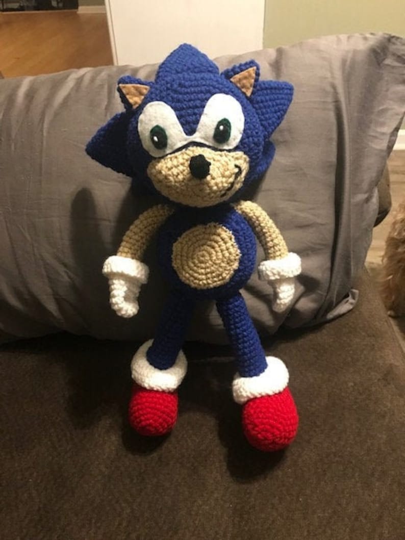 Crochet Sonic the Hedgehog - Etsy