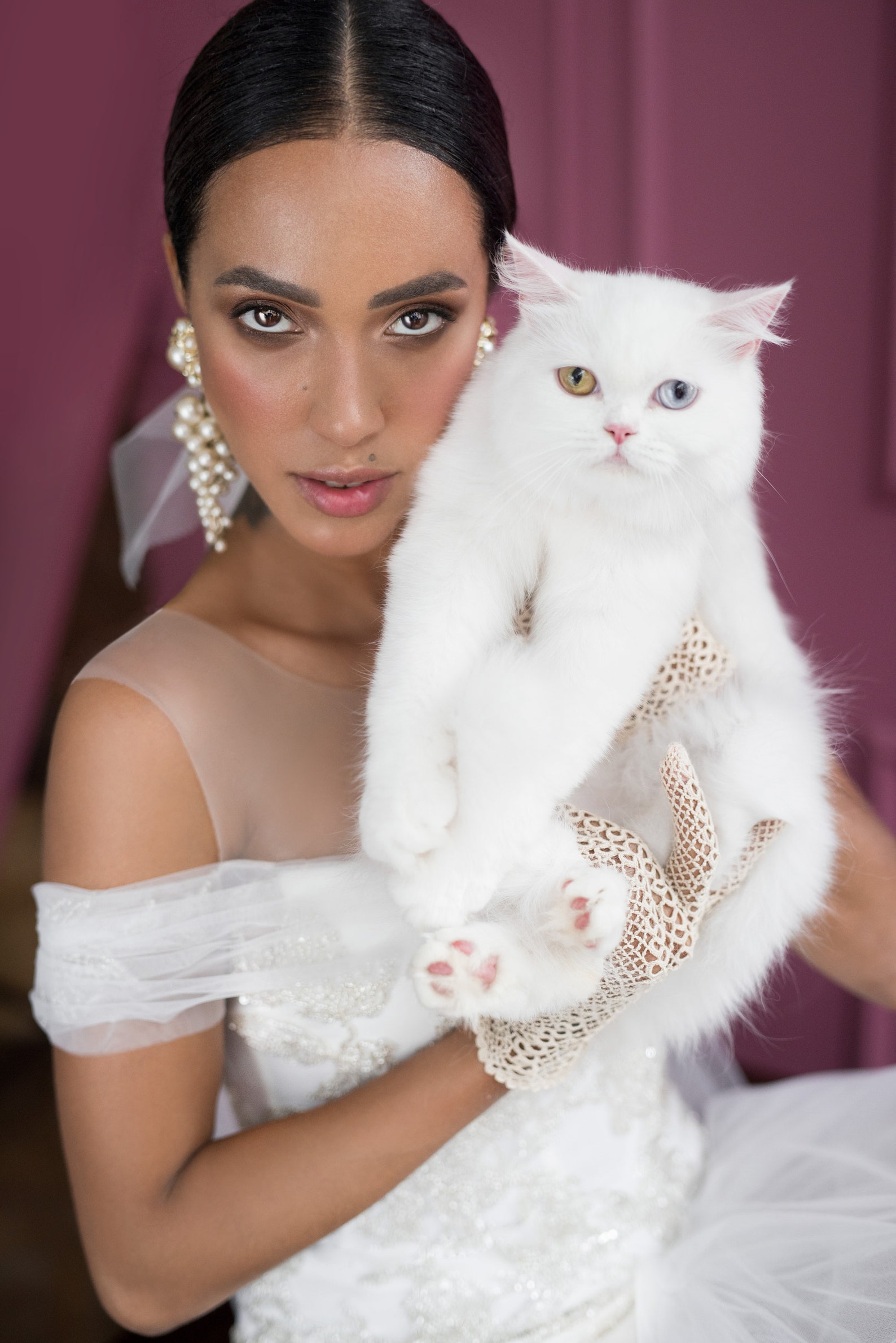 Mermaid Wedding Dress RENETT With Embroidery and Long Train by | Etsy