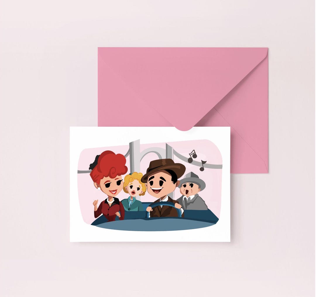 Lucy Goes to California | I Love Lucy Blank Cards - Etsy