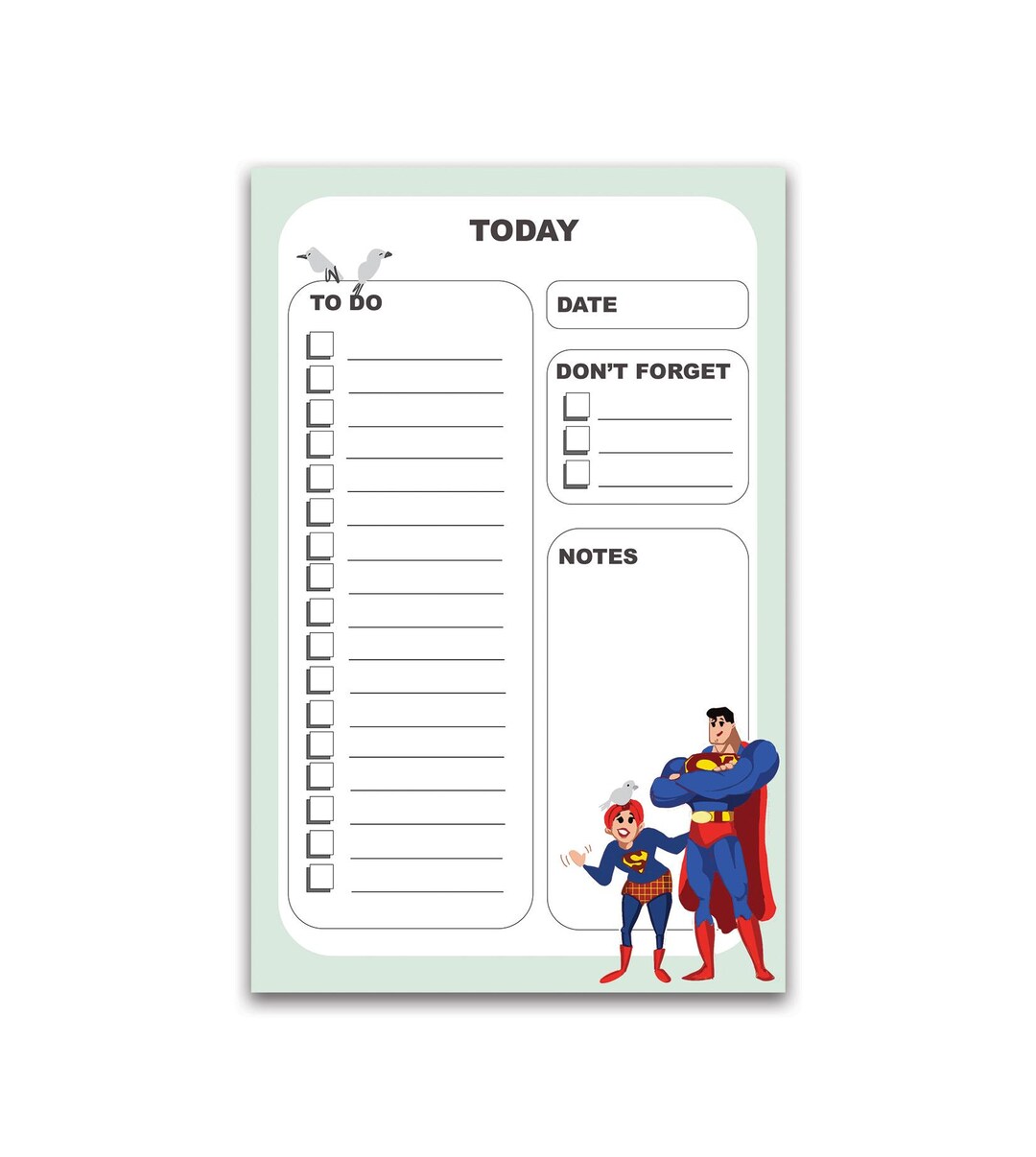 I Love Lucy Superman Notepad | Notepad 5.5x8.5 - Etsy