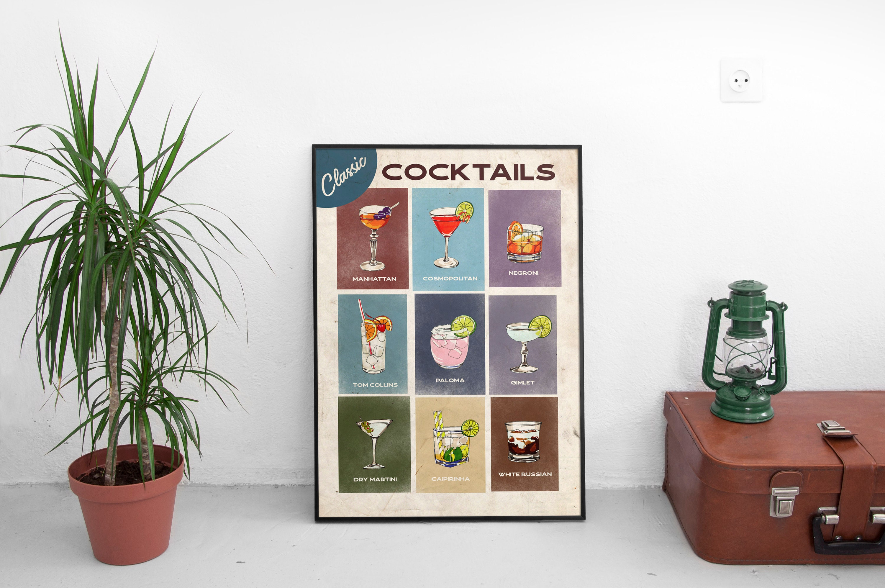 Klassieke Cocktails Print Digitale Cocktail Wall Art - Etsy Nederland