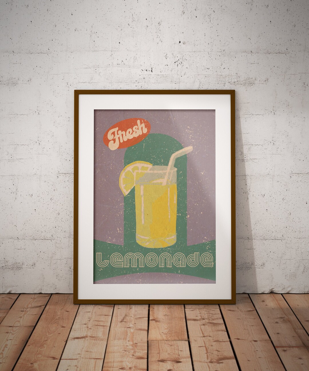 Vintage Style Lemonade Print, Lemonade Printable Poster, Retro Style ...