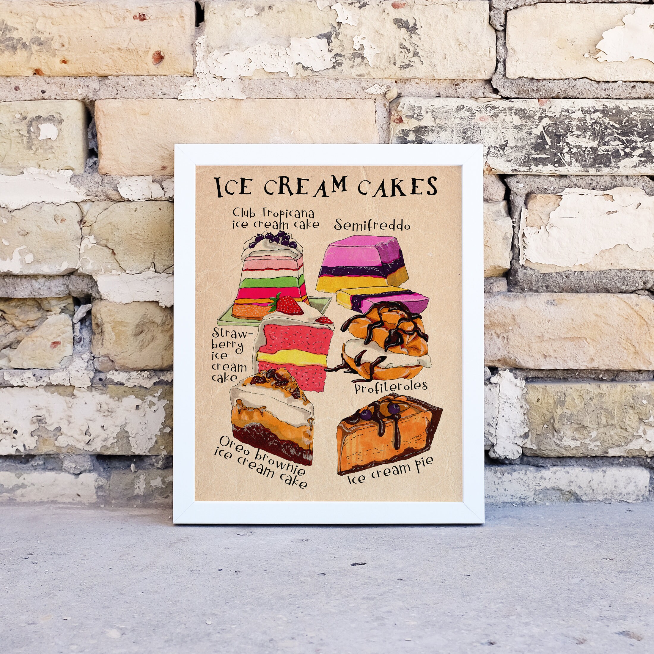 Nursery Ice Cream Poster, Ice Cream Wall Art, Icecream Print, Printable ...