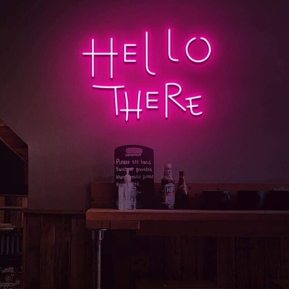 Hello There Neon Sign - Etsy