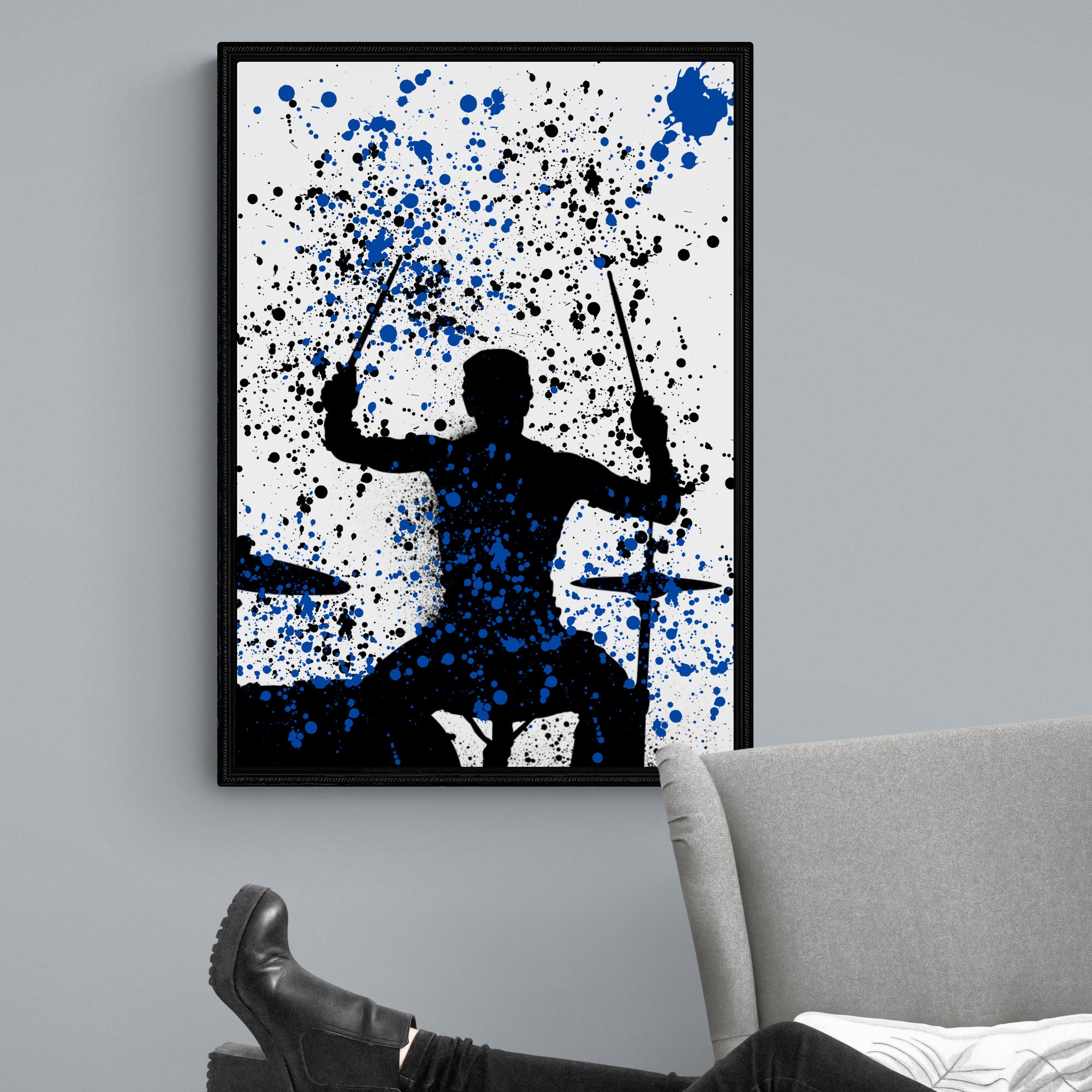Digital Download Drummer Print Drum Wall Art Music Poster - Etsy UK