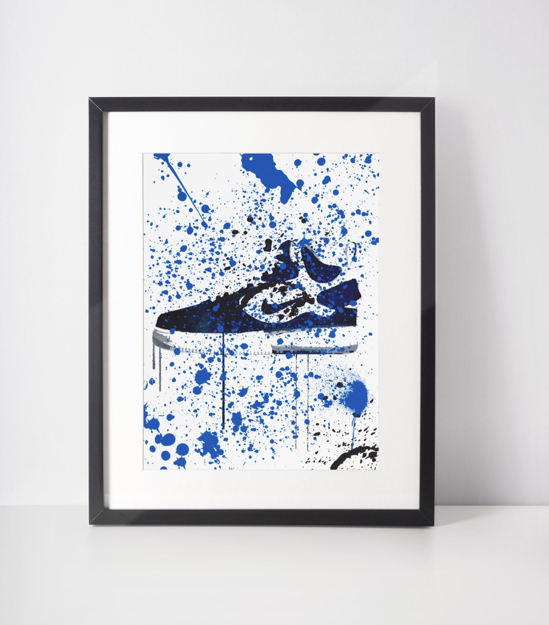 Blue Trainer Print: Teen Room Decor, Fashion Wall Art - Etsy UK