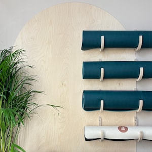 Hanger Wall Mount for Yoga Mats, Exercise Mat Hook, Gym Hanger Shelf ...