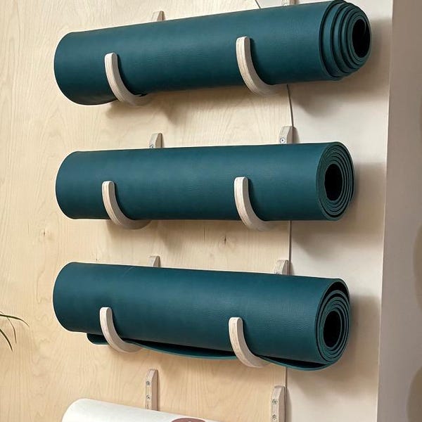 Yoga Mat Wall Holder - Etsy