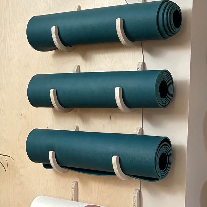 Yoga Mat Wall Holder - Etsy