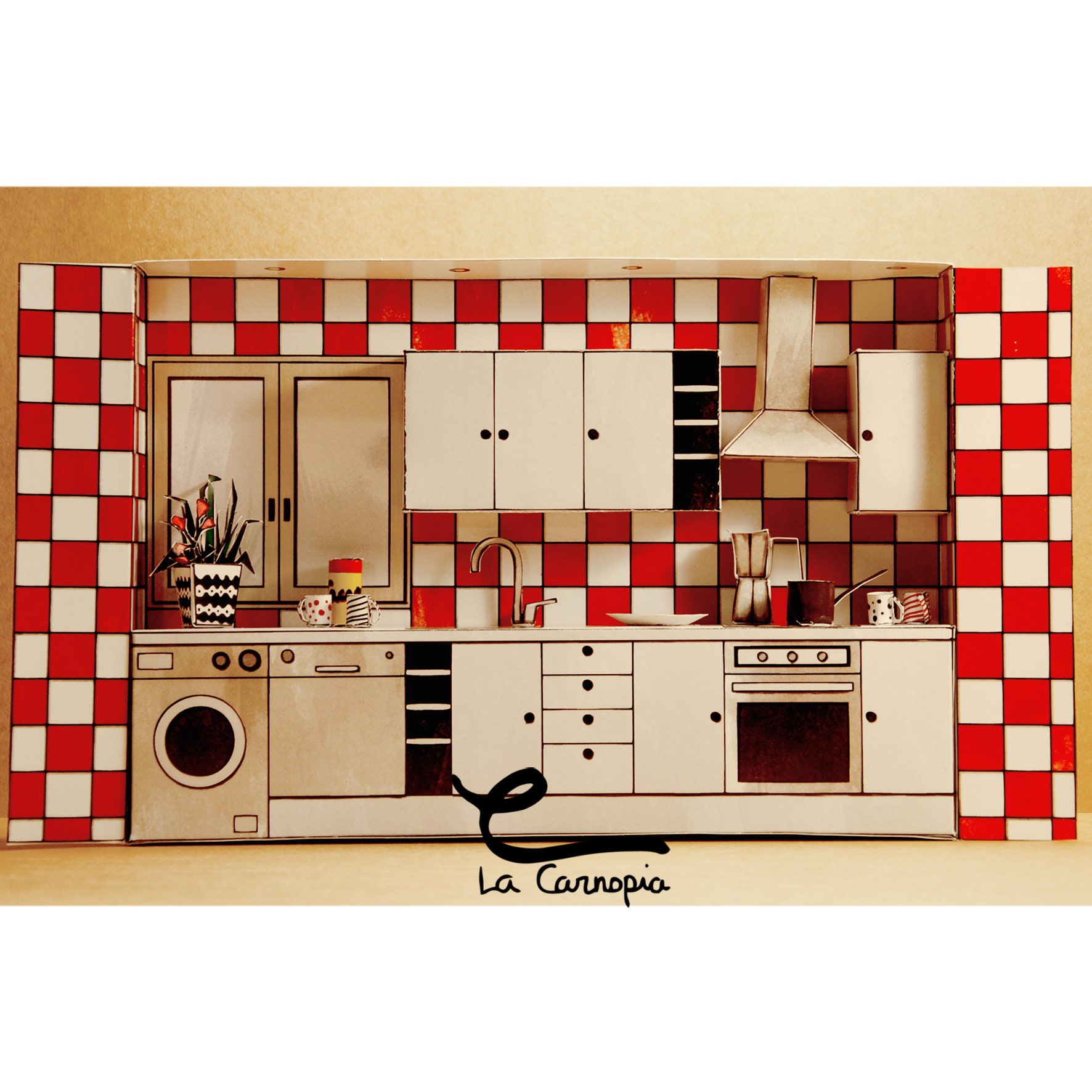 Recortable para imprimir, cortar y pegar, modelo Cocina con atrezzo ...