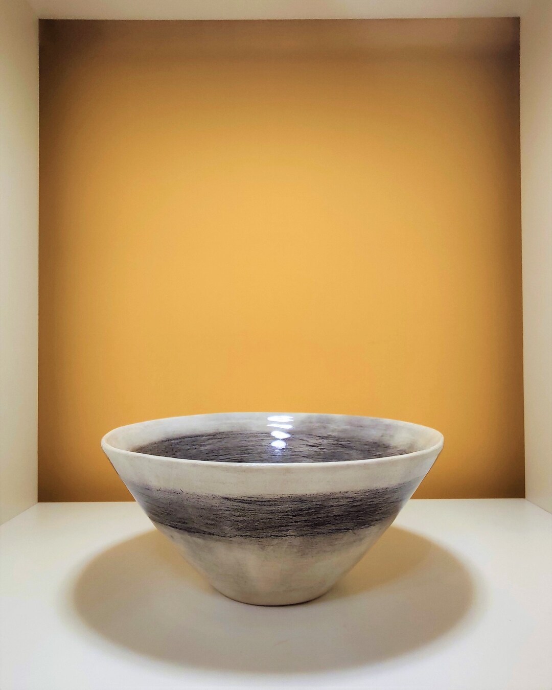 Handmade Ceramic Bowl. Italian Ceramic. Flared Bowl in Modern Style ...
