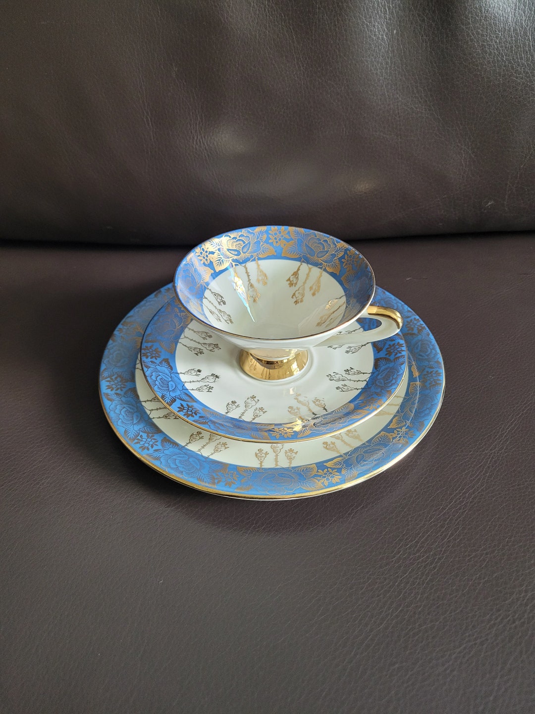 Vintage Porcelain Breakfast Set Consisting of a Cup, Saucer and ...