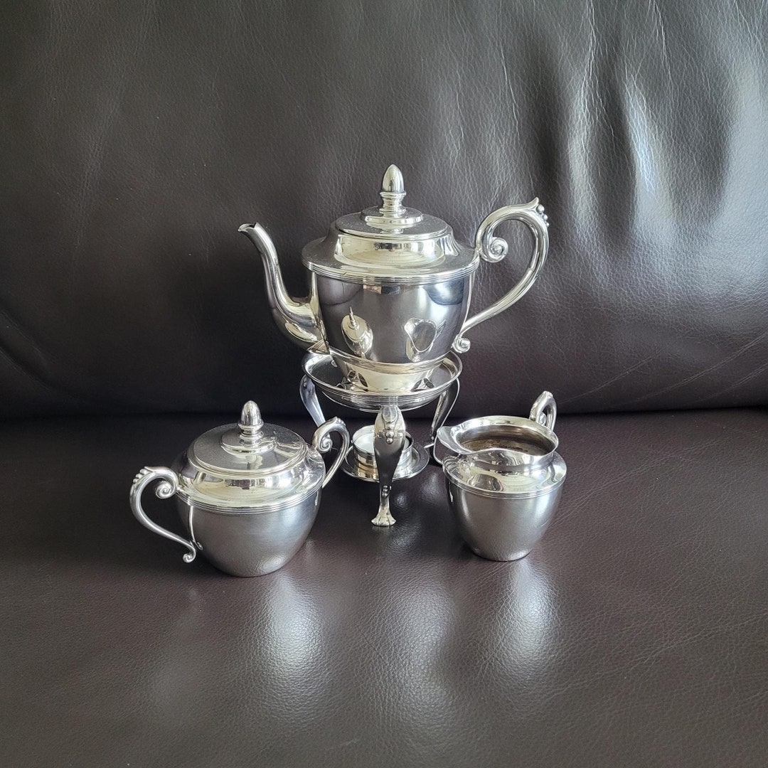 Gero 90 Silver-plated Coffee Service With Warmer – 4-piece Dutch Coffee ...