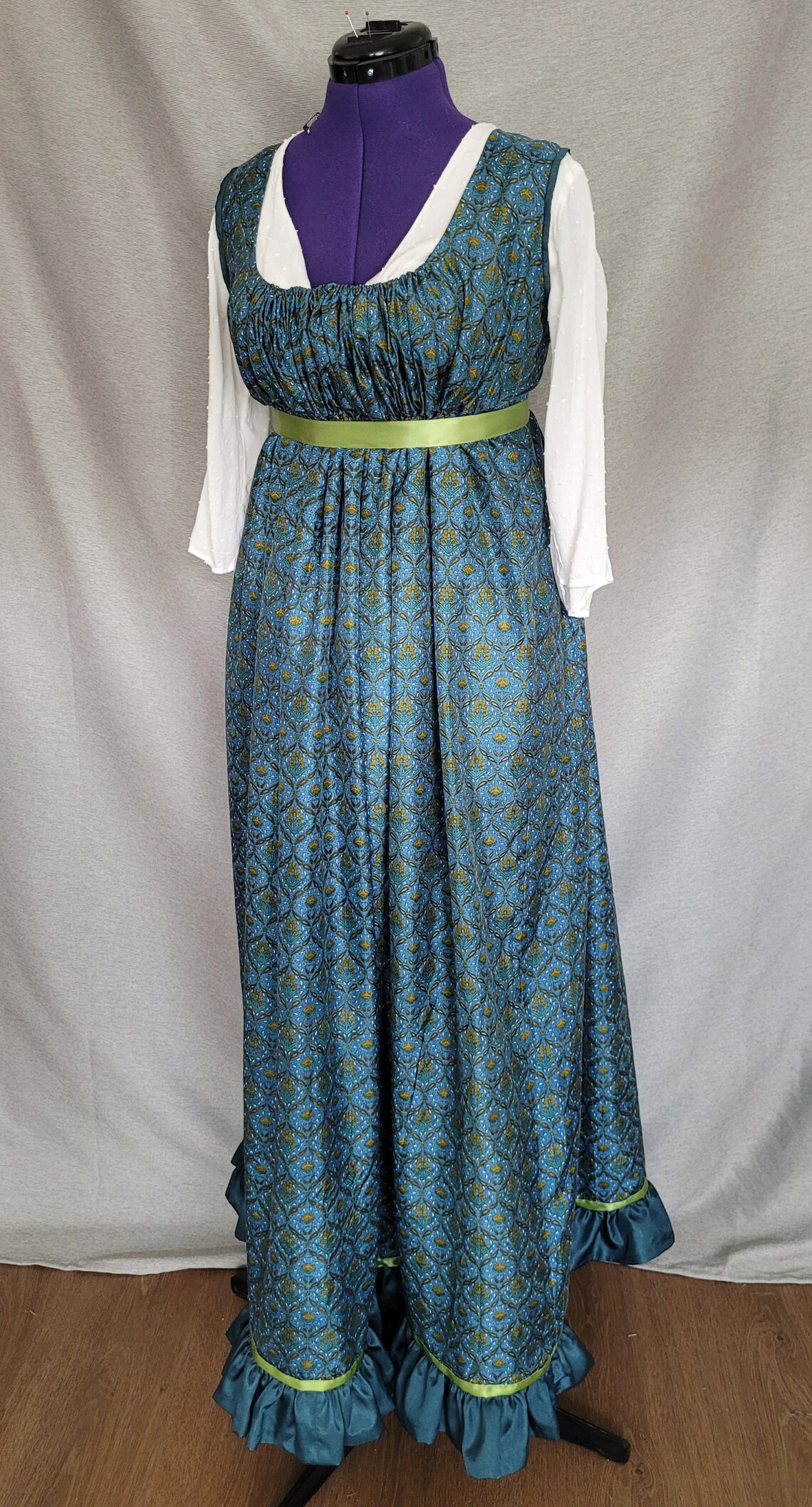 Regency Dress // Jane Austen Dress // Regency Drawstring Dress - Etsy