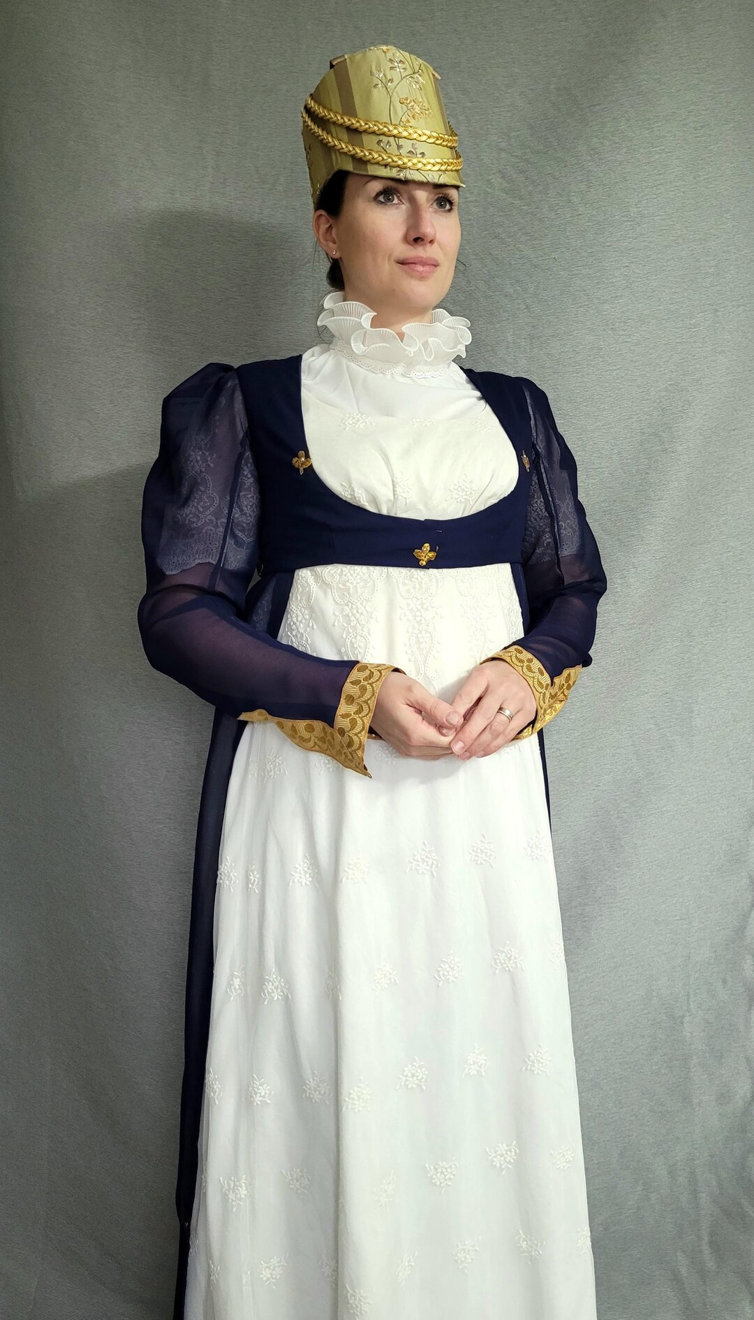 Regency Overdress Open Front // Jane Austen Dress // Regency Dress ...