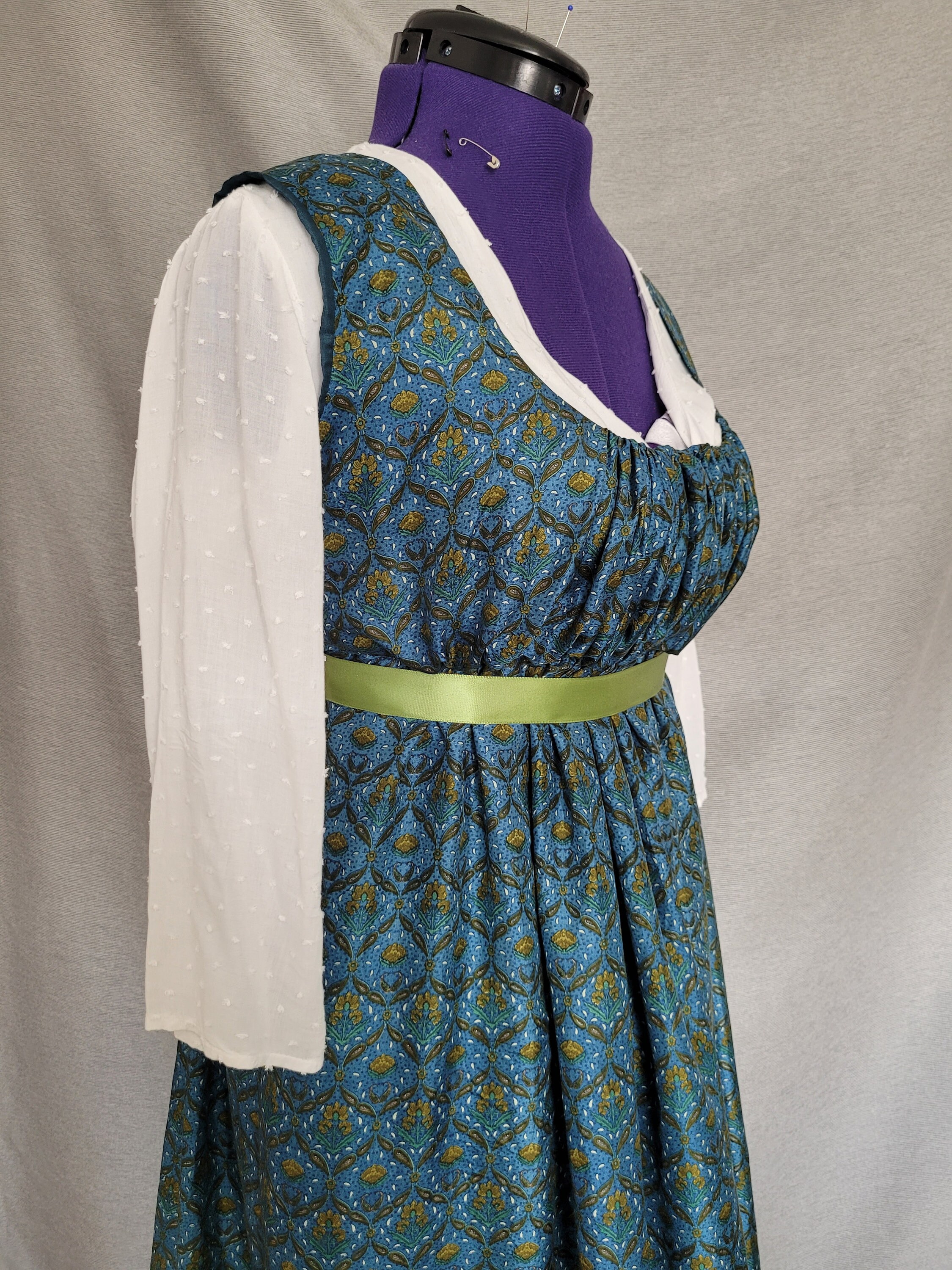Regency Dress // Jane Austen Dress // Regency Drawstring Dress - Etsy