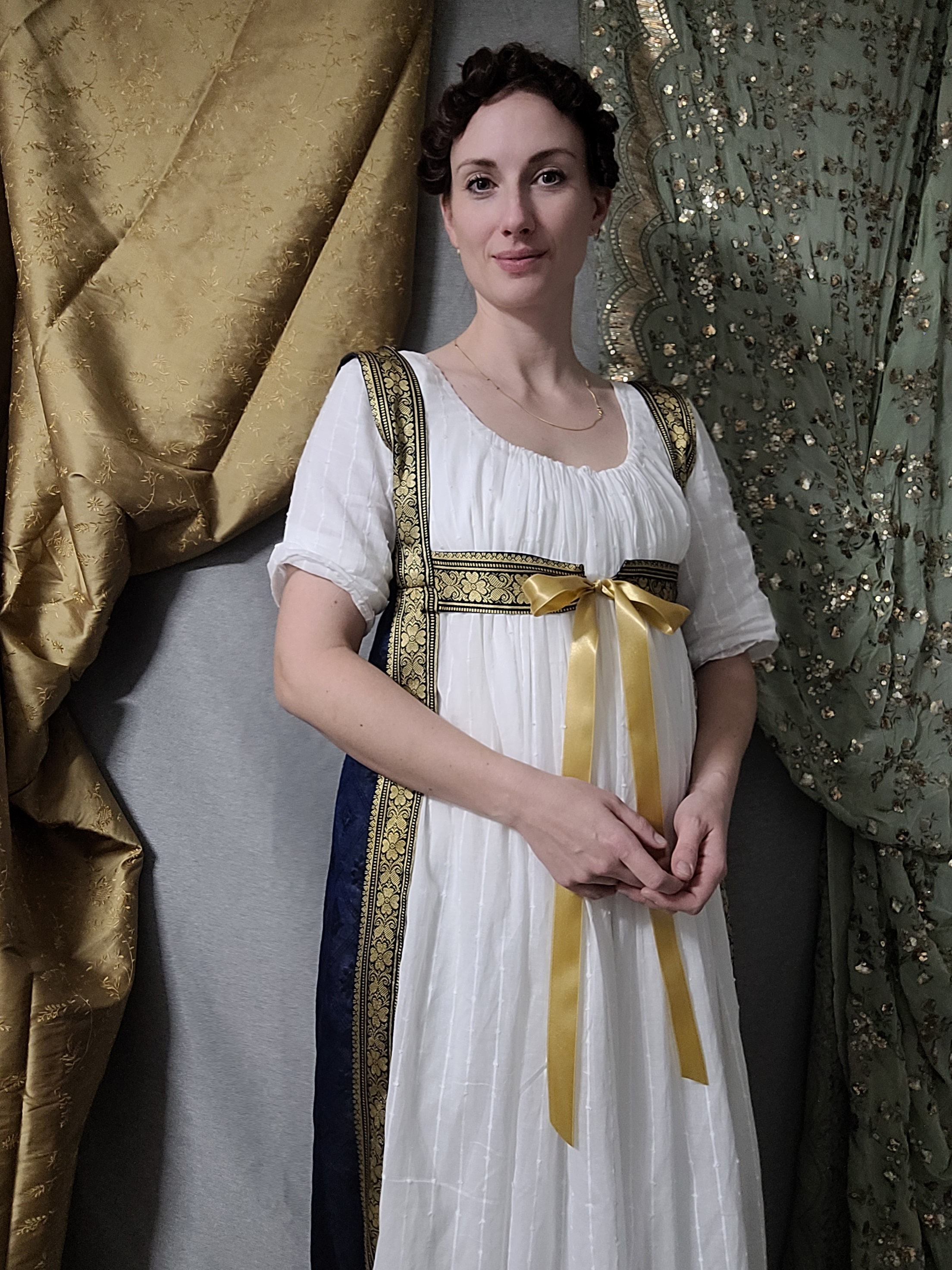 Surrobe Regency ouverte sur le devant // Robe Jane Austen // Robe ...