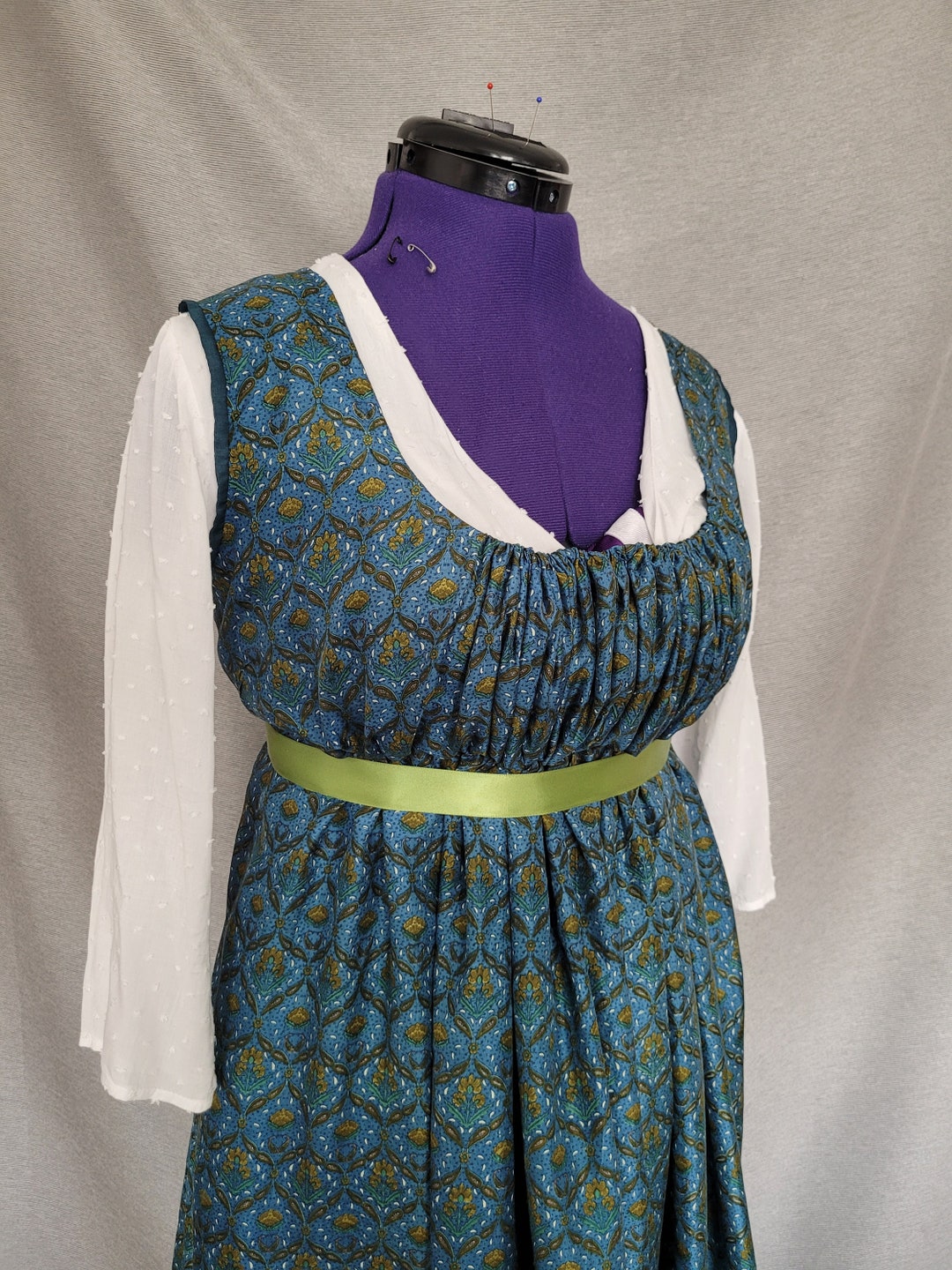 Regency Dress // Jane Austen Dress // Regency Drawstring Dress - Etsy