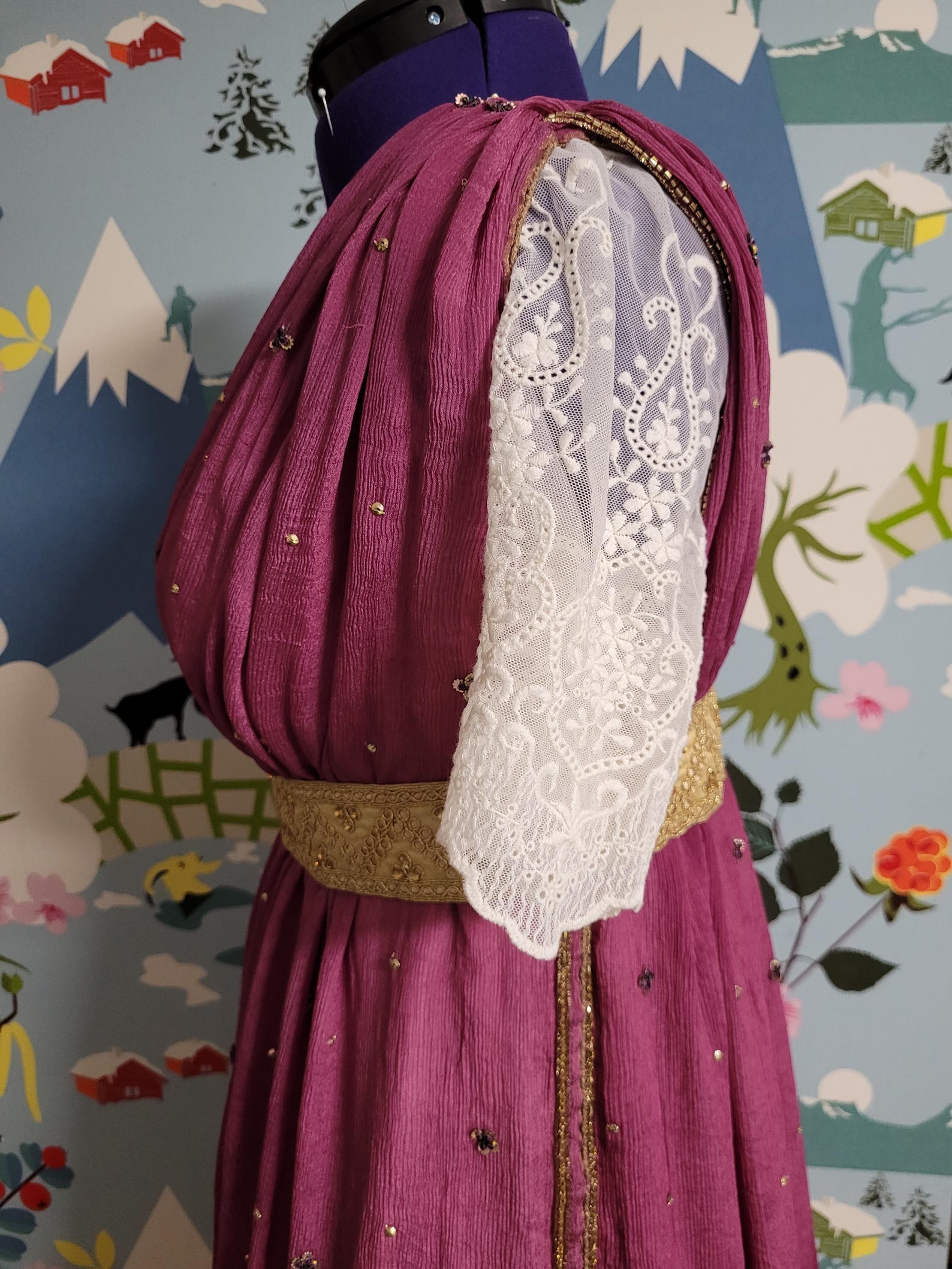 Regency Overdress One Shoulder Half Length // Jane Austen Dress ...