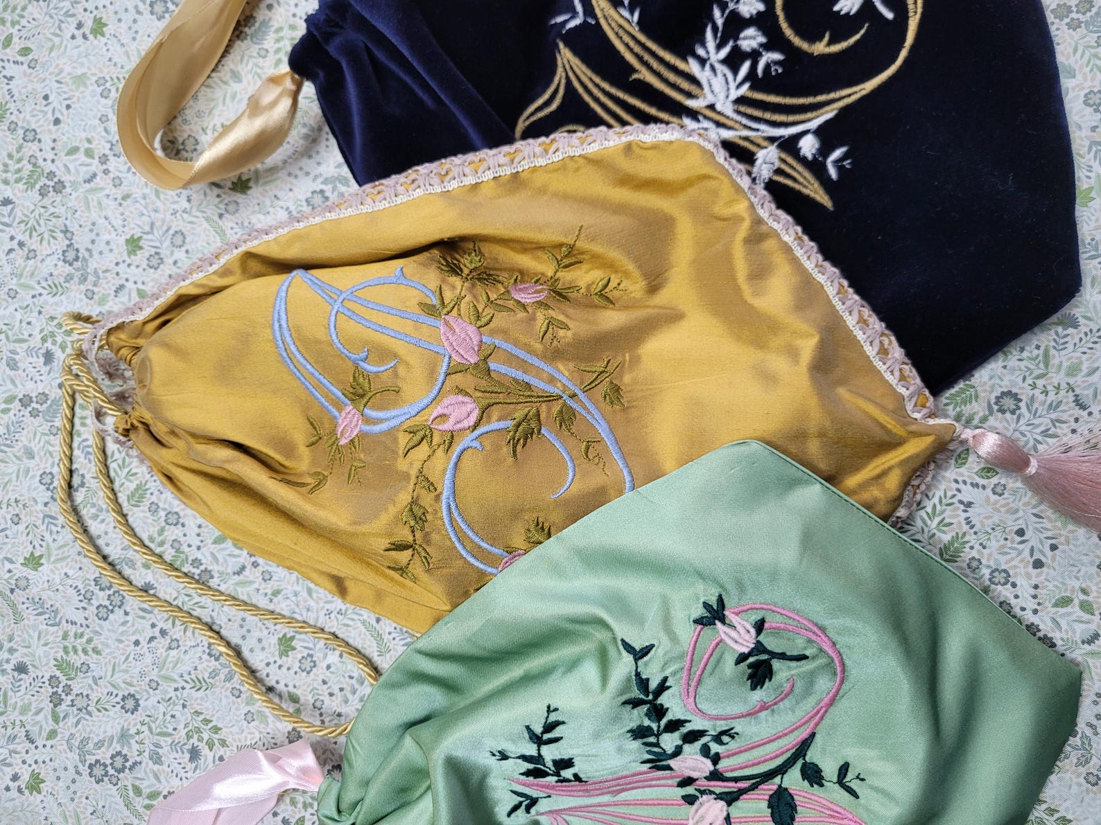 Regency Reticule // Embroidered Regency Bag // Perfect Accessory for ...