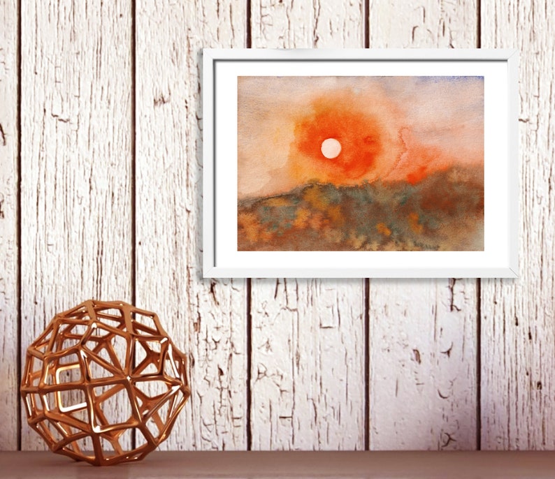 Shenandoah National Park Painting Sunset Original Art 5 X 7 by - Etsy