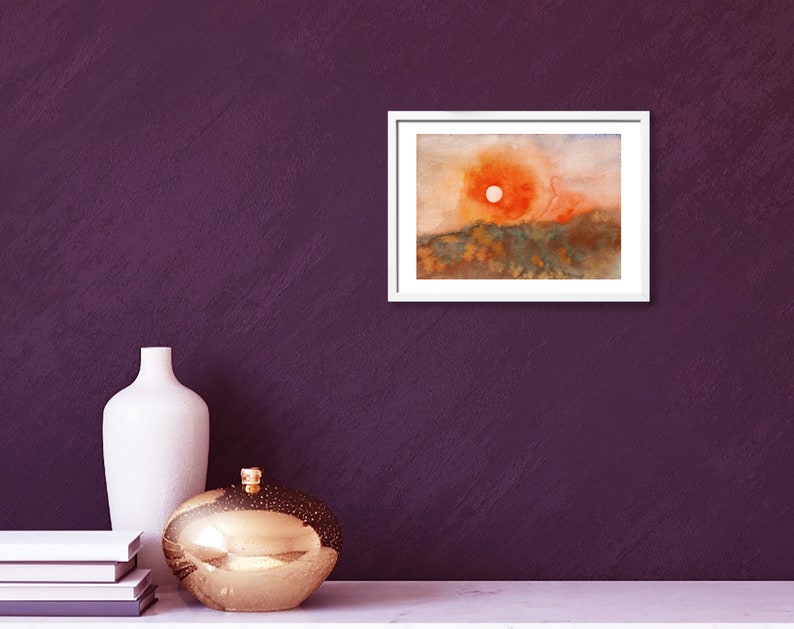 Shenandoah National Park Painting Sunset Original Art 5 X 7 by - Etsy