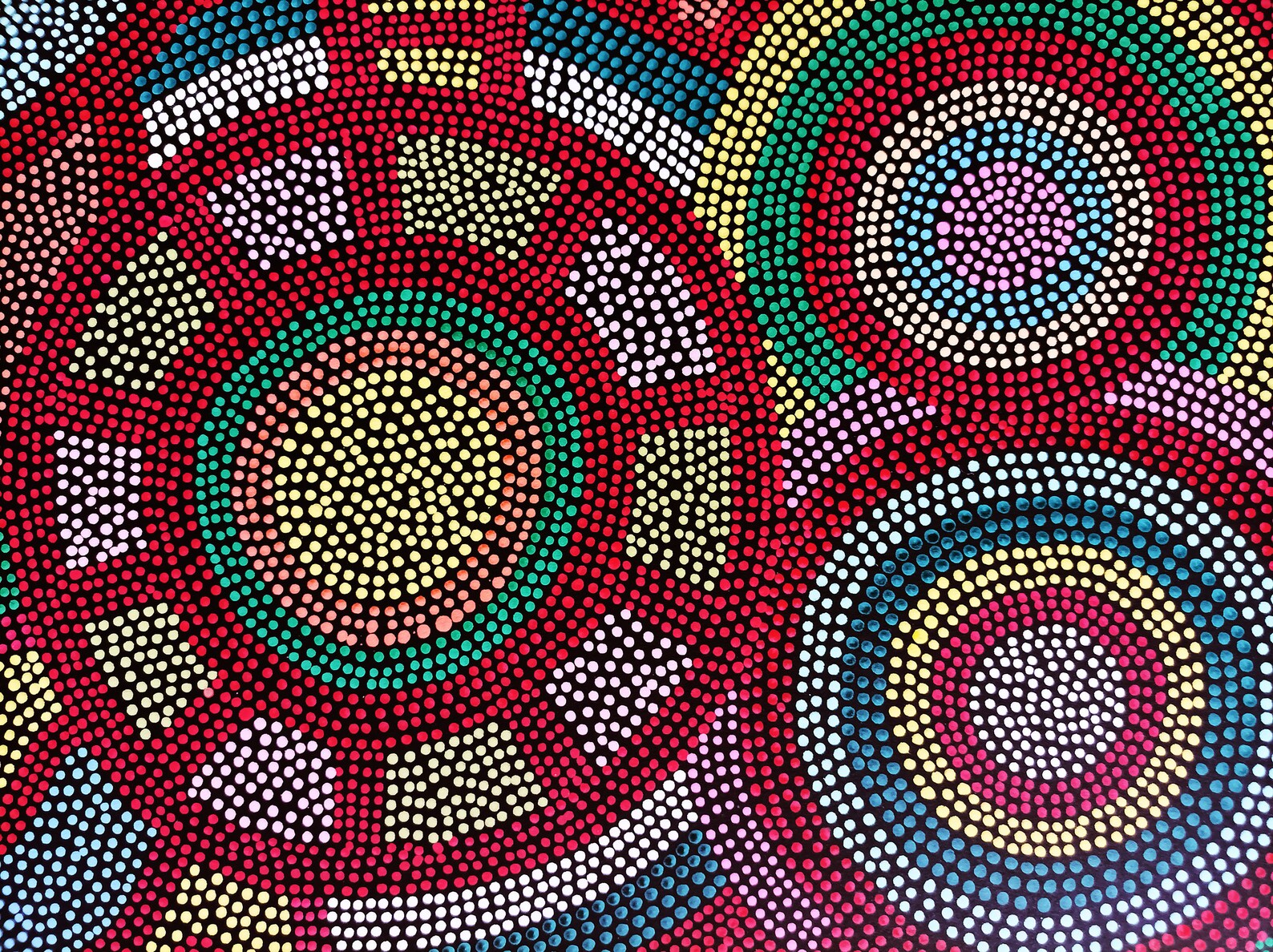 Dot Painting Pointillism Original Art 11 X 16 - Etsy