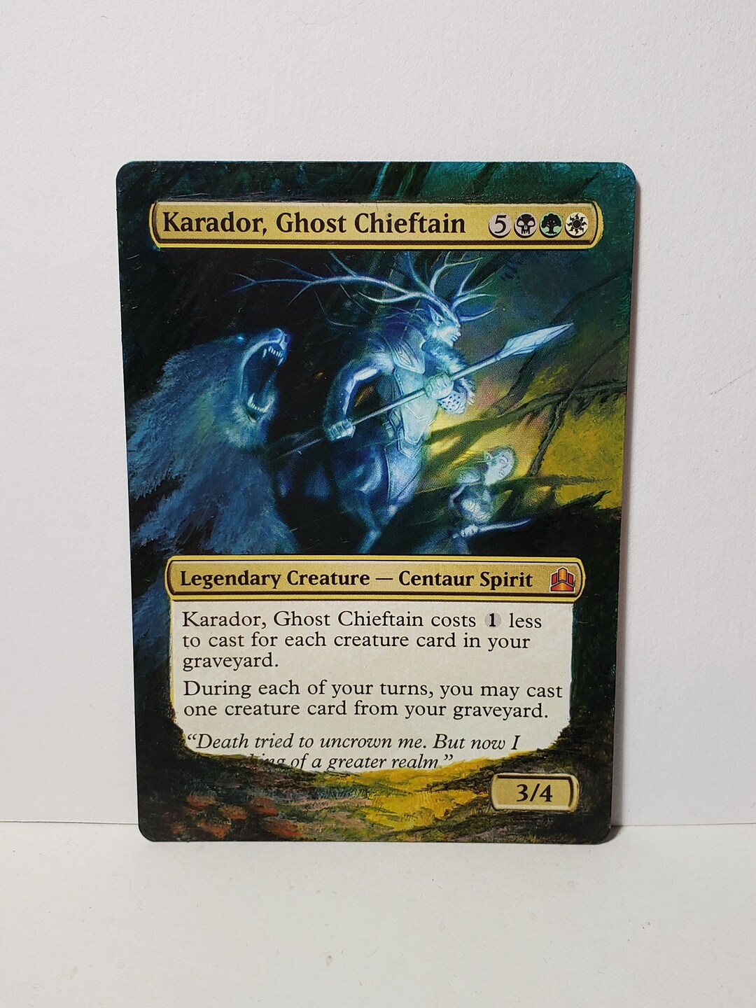 Karador, Ghost Chieftain - MTG Altered Art - Manipulatedmtg - Etsy