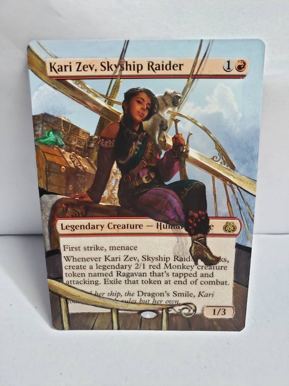 Kari Zev Skyship Raider MTG Altered Art ManipulatedMTG | Etsy