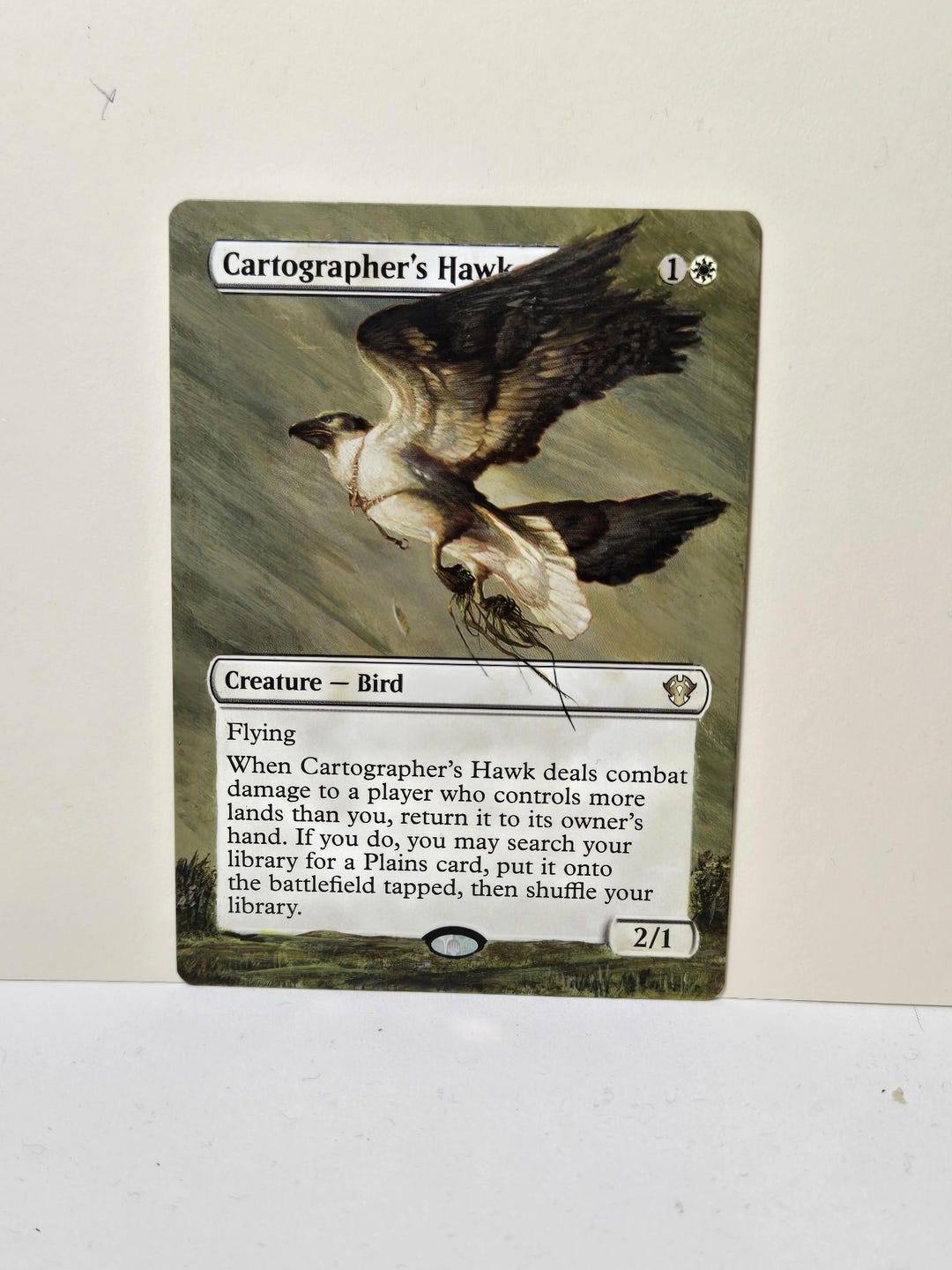 Cartographer's Hawk MTG Altered Art - Manipulatedmtg - Etsy