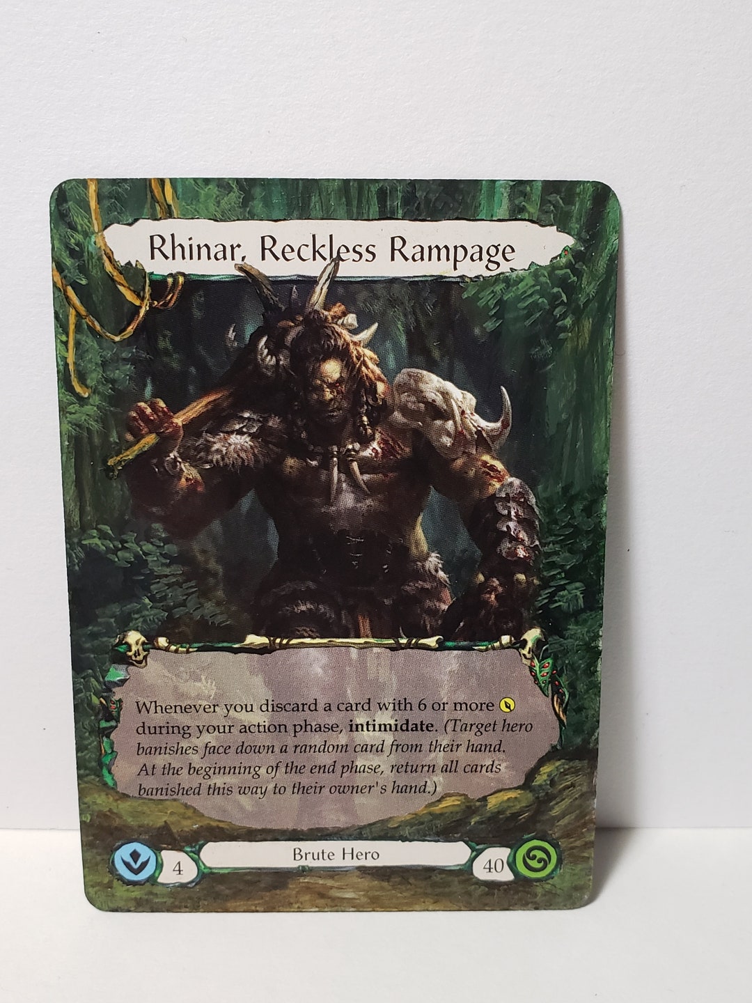 Rhinar, Reckless Rampage - Flesh and Blood Altered Art - Manipulatedmtg ...