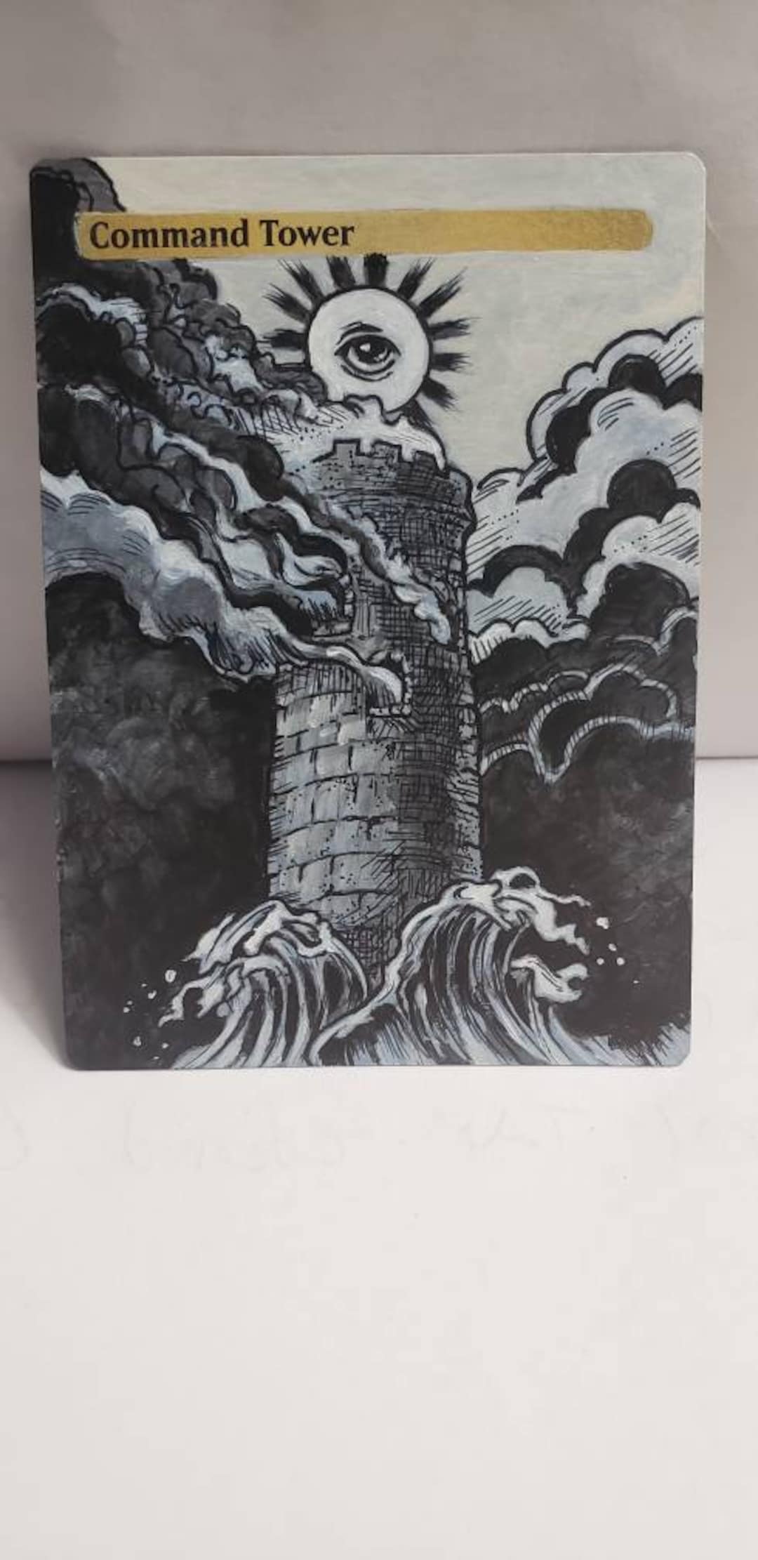 Command Tower - MTG Altered Art - Manipulatedmtg - Etsy