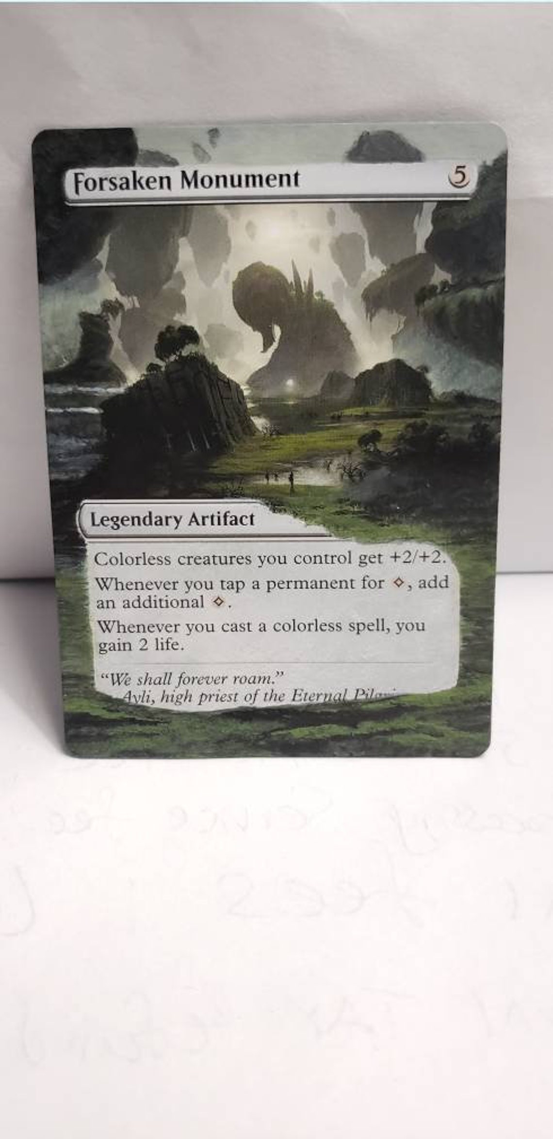 Forsaken Monument Mtg Altered Art Manipulatedmtg Etsy