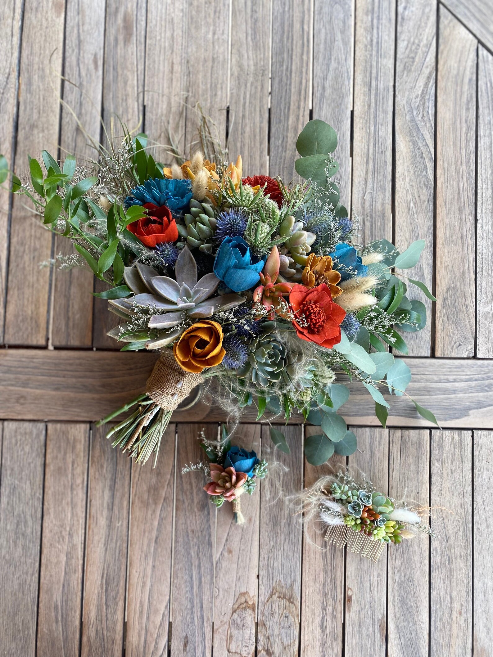 Succulent Bridal Bouquet Wedding Bouquet Succulent Flowers | Etsy