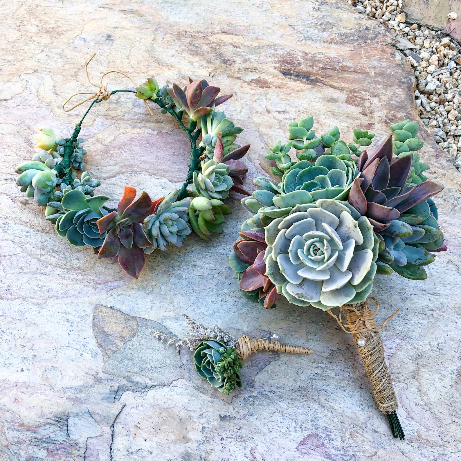 Succulent Bridal Bouquet Wedding Bouquet Succulent Flowers | Etsy