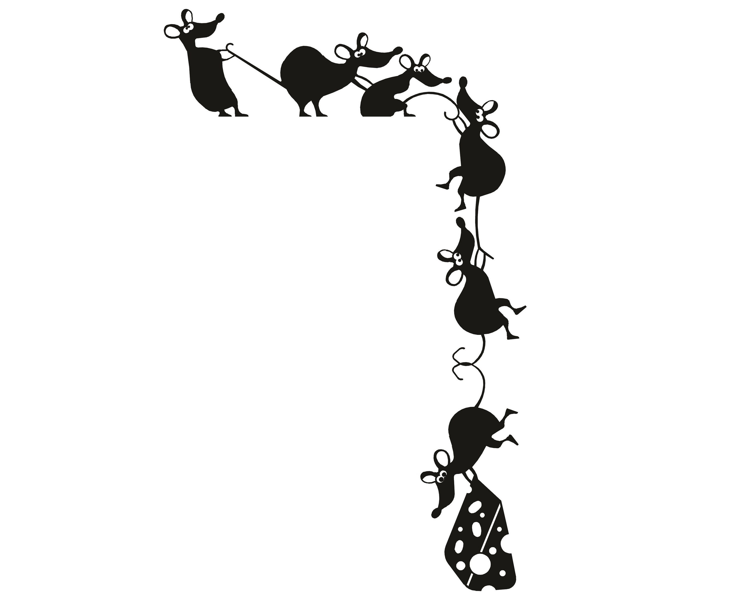 Corner-mounted Whimsical Cheese Heist Metal Wall Art,adorable Corner ...