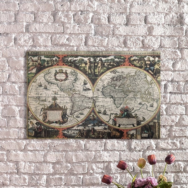 Led Illuminated Map - Etsy