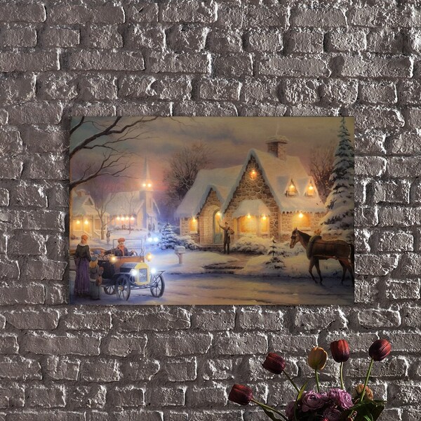 Christmas Canvas Art - Etsy