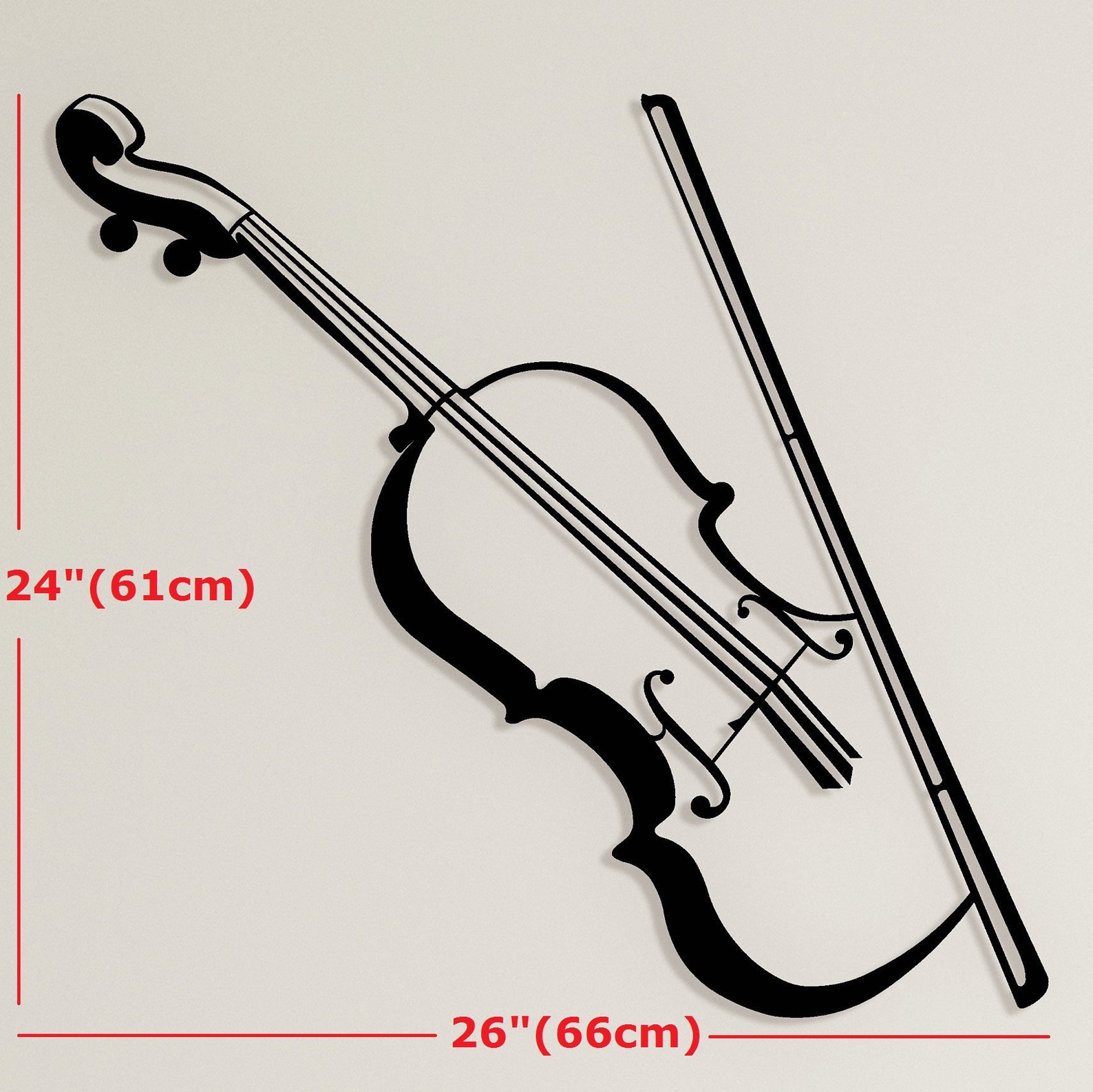 Elegant Violin and Music Notes Metal Wall Art Musical Decor - Etsy