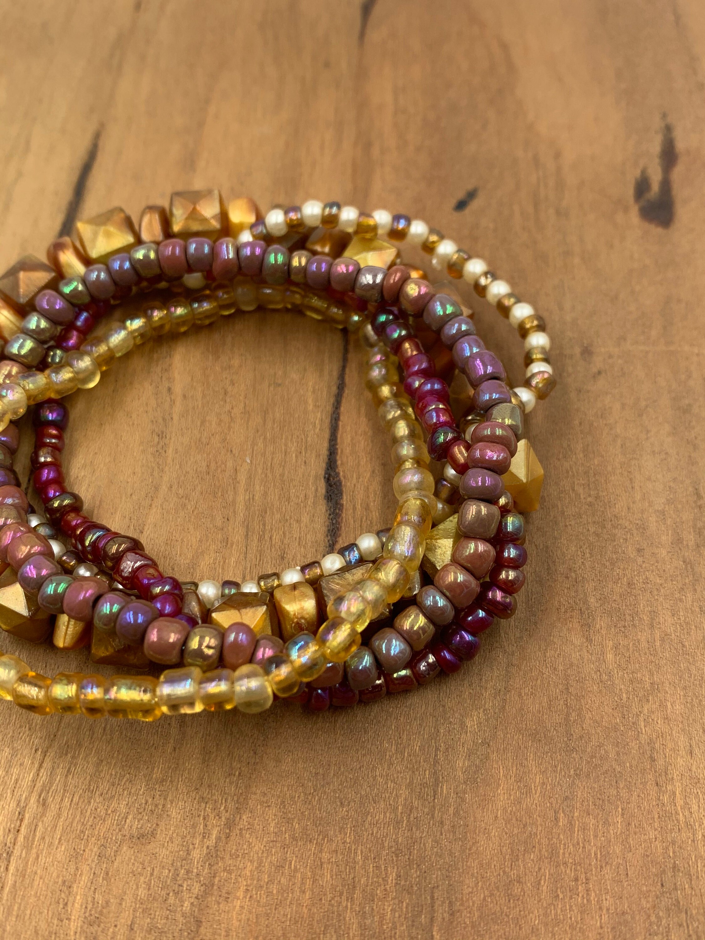 Stackable Bracelet Set / Beaded Bracelet Set | Etsy