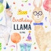 Llama Birthday Clip Art, Holiday Balloon Clipart, Baby Shower Hand ...