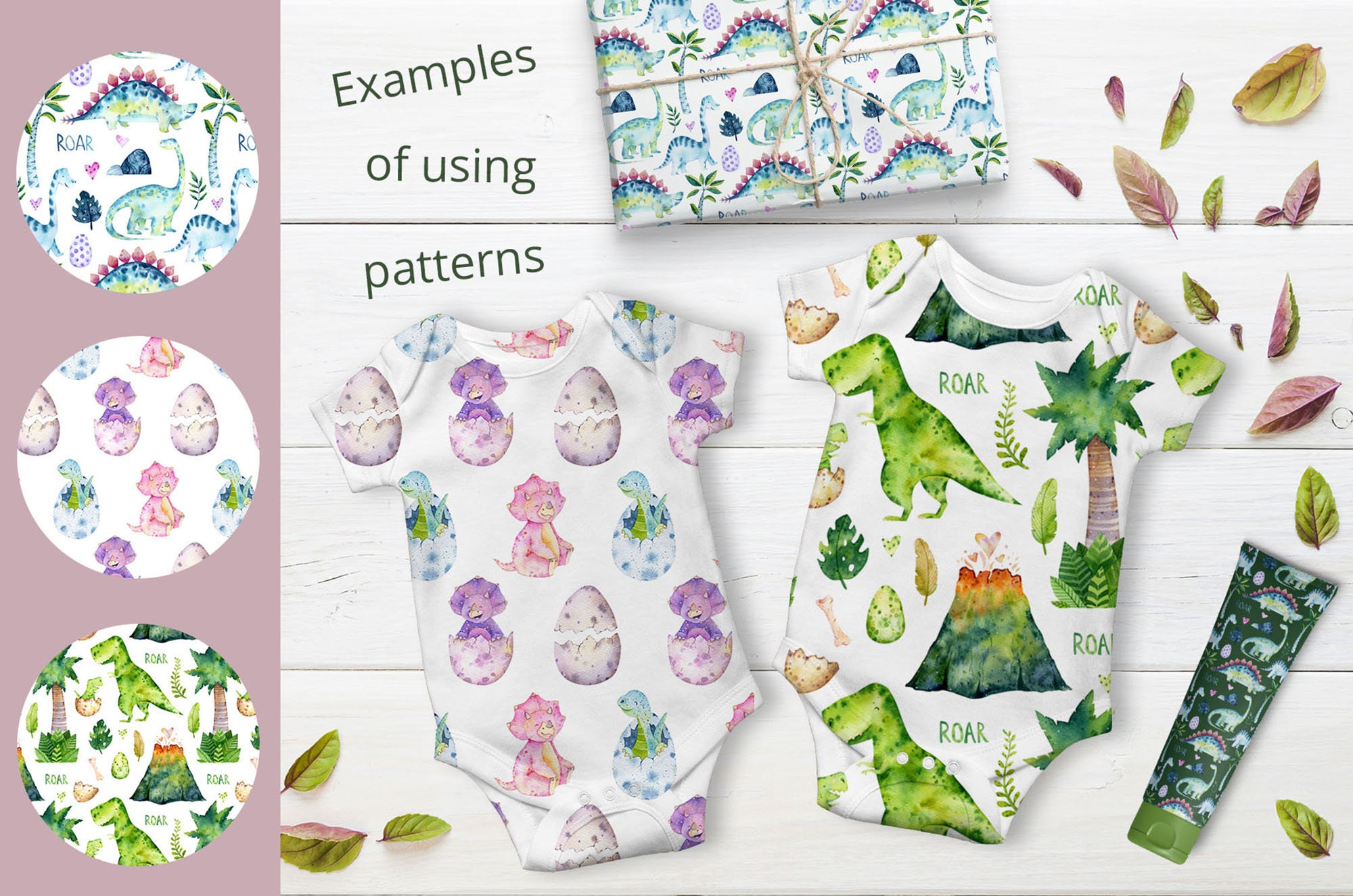 Dinosaur Digital Paper Pack. Cute Dino Printable Papers. - Etsy