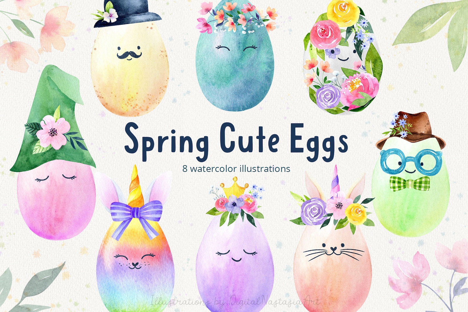 Easter Eggs Clipart Rainbow Png Kawaii Clipart Easter Bunny - Etsy
