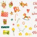 Christmas Clipart, New Year Clip Art, Holly Jolly Set, Winter Holiday ...