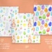 Easter Eggs Digital Paper, Spring Scrapbook Paper, Hand-drawn Easter ...