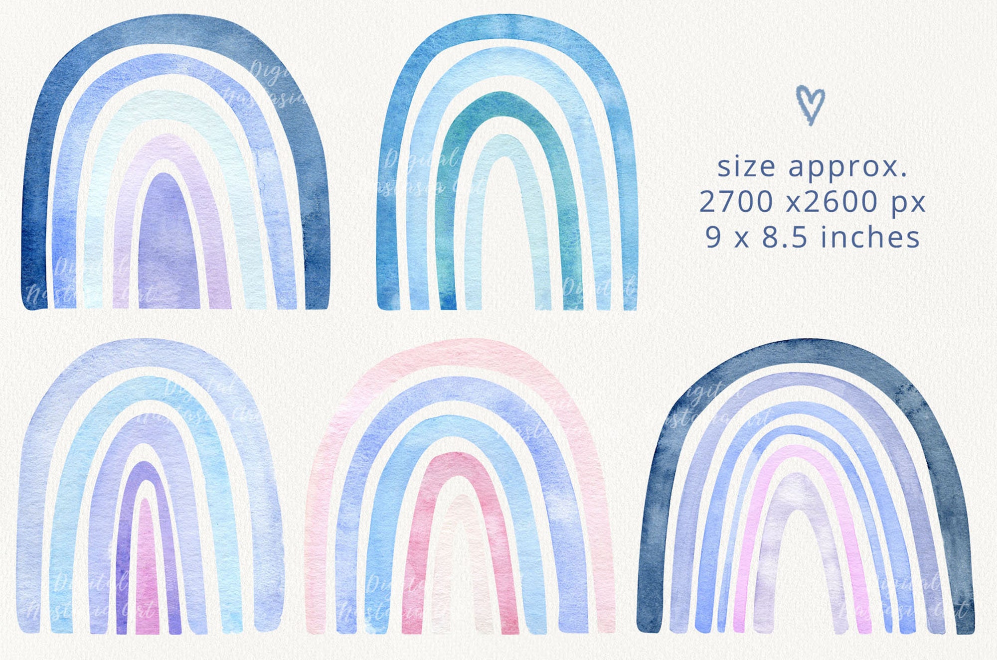 Watercolor Baby Rainbow Clip Art. Nursery Boy Decor. Abstract - Etsy