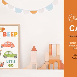 Watercolor Race Car Clipart Png, Kid Nursery Clipart, Boy Birthday and ...